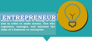 6 Key Concepts as an Introduction to Entrepreneurship | PPT