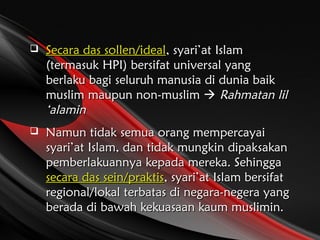 Konsep Universalitas dan Regionalitas atau Batas Teritorial Berlakunya ...