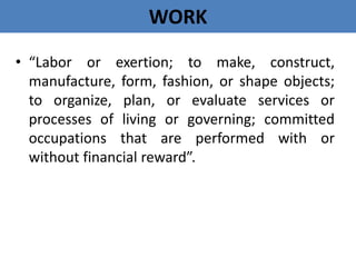performance component work | PPTX