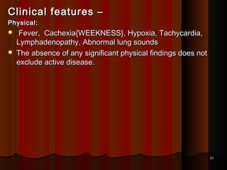 3.pulmonary tuberculosis(tb) | PPT