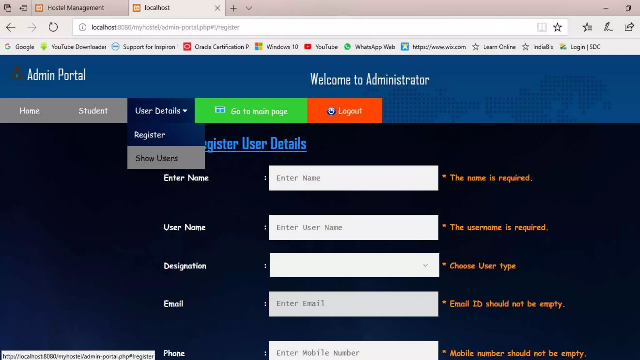 Hostel management system | PPTX
