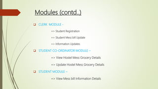 Hostel management system | PPTX