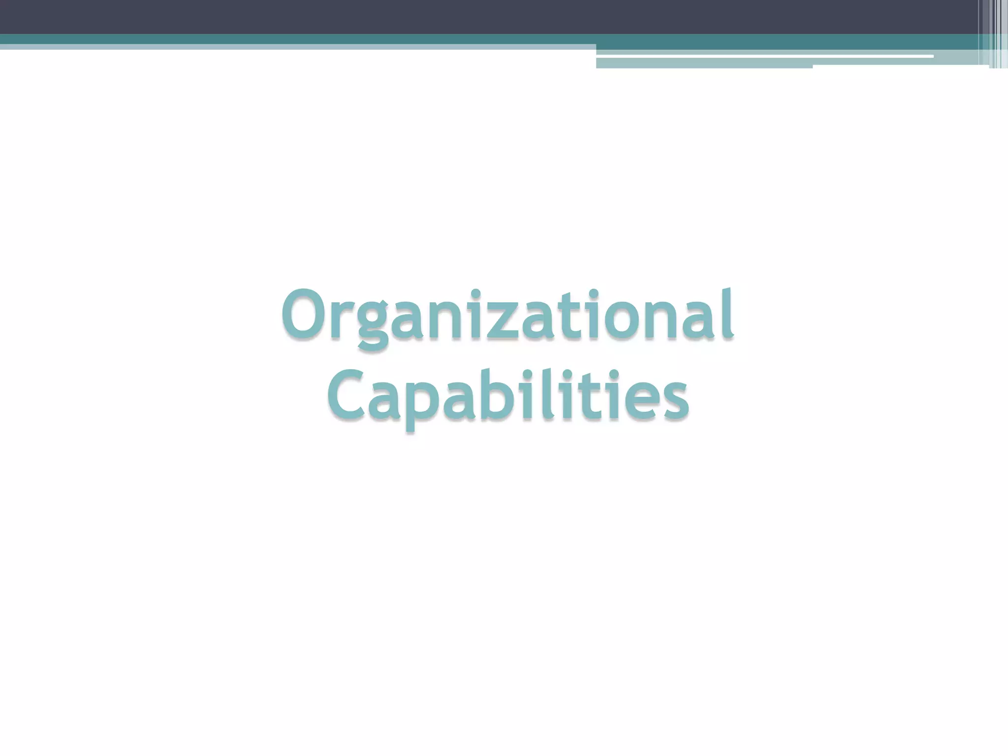 Organizational capability | PPTX