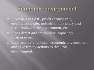 Economic and legal environment, | PPTX