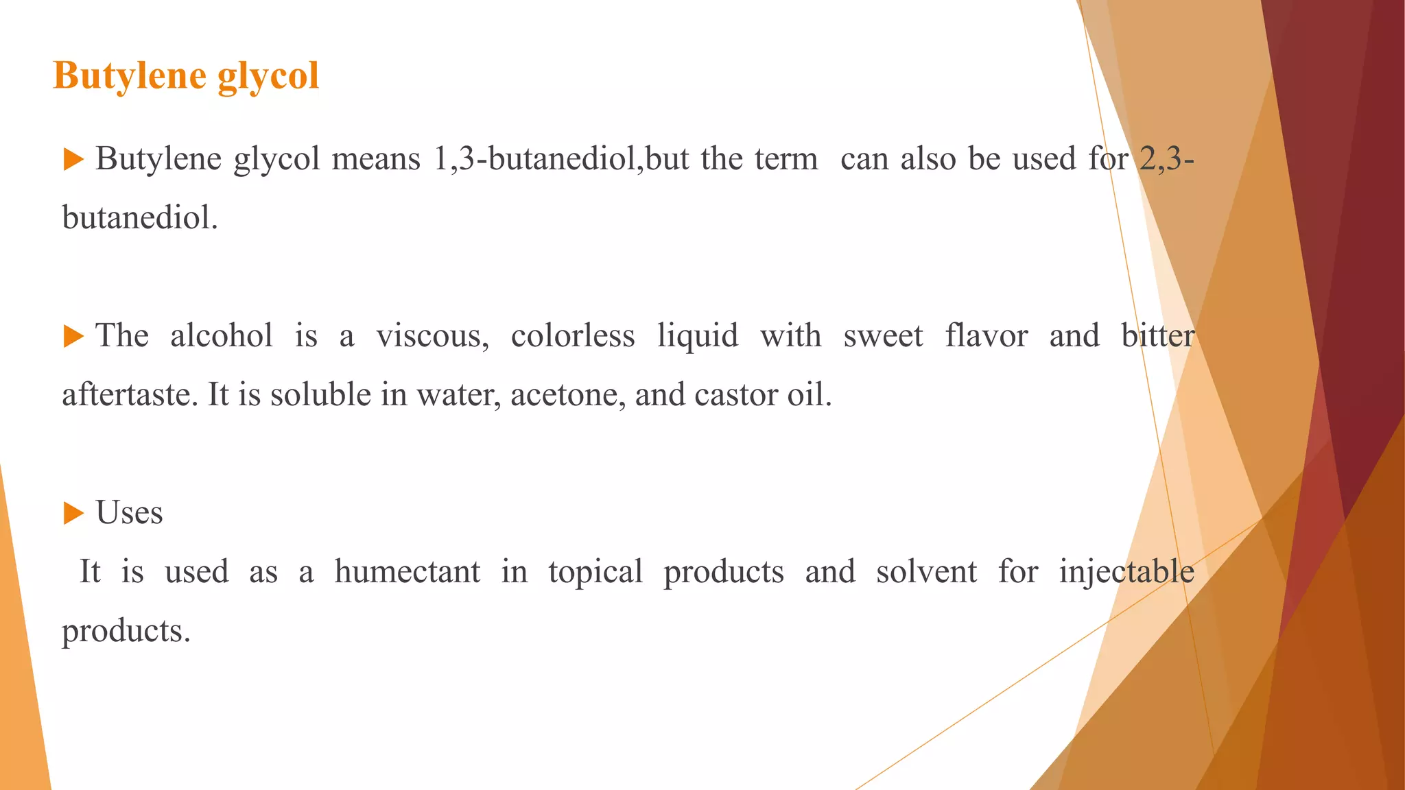 Moisturizers and Humactants | PPTX