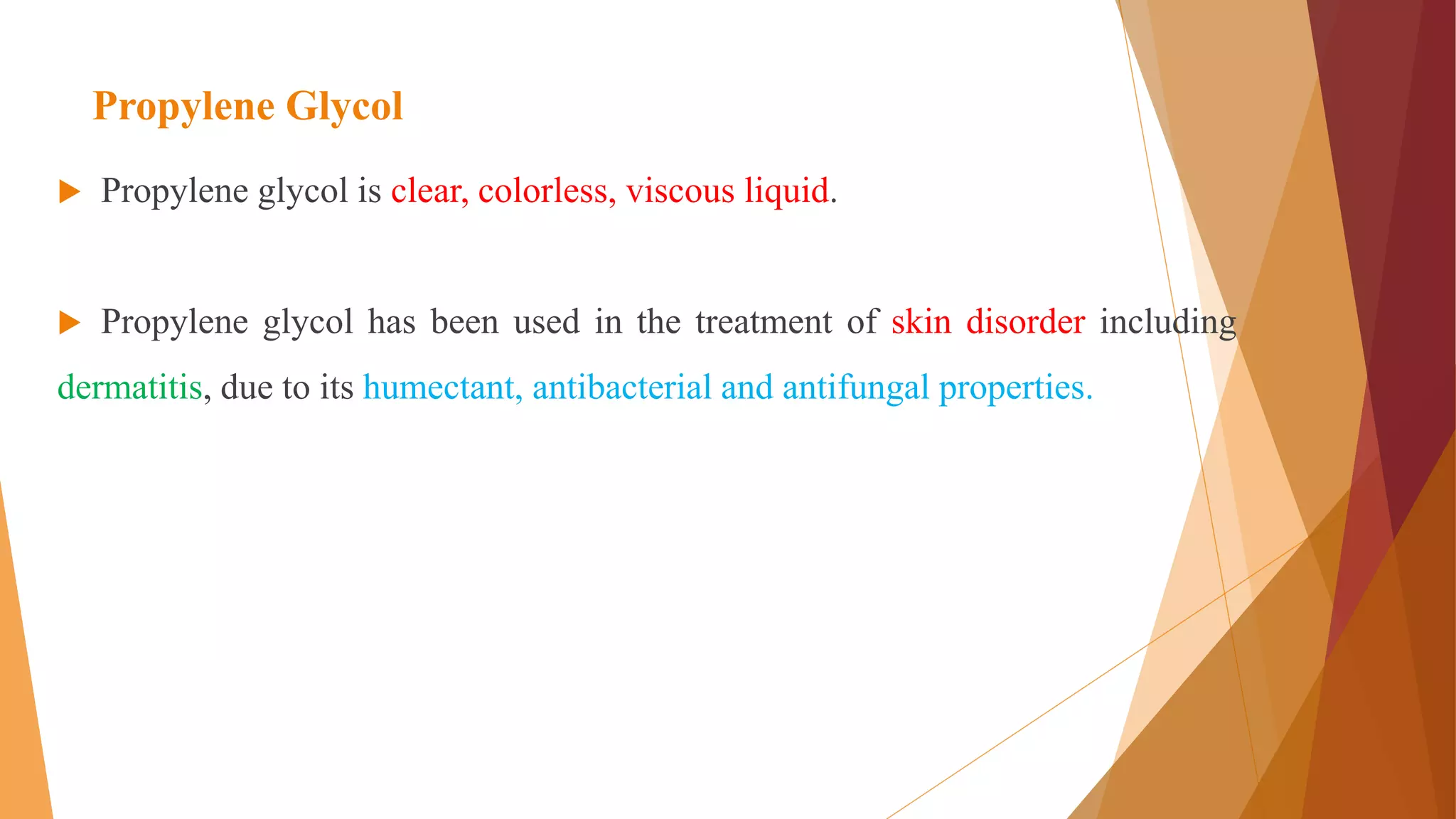 Moisturizers and Humactants | PPTX