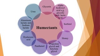 Moisturizers and Humactants | PPTX