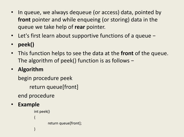 What is Stack, Its Operations, Queue, Circular Queue, Priority Queue | PDF | Programming ...