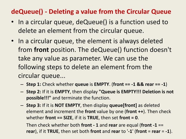 What Is Stack Its Operations Queue Circular Queue Priority Queue Pdf Programming