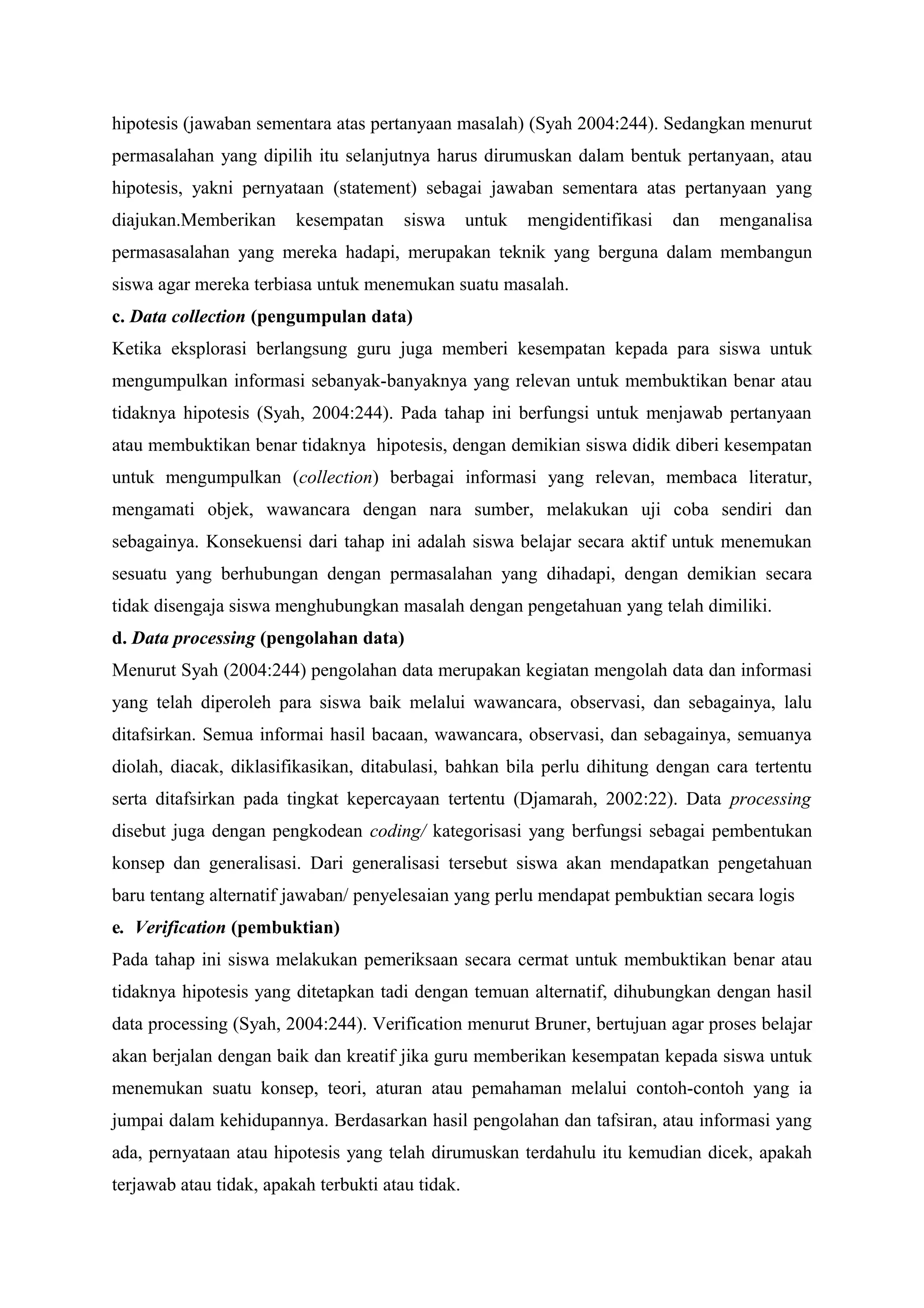3. Pendekatan dan Model Pembelajaran Matematika | DOC