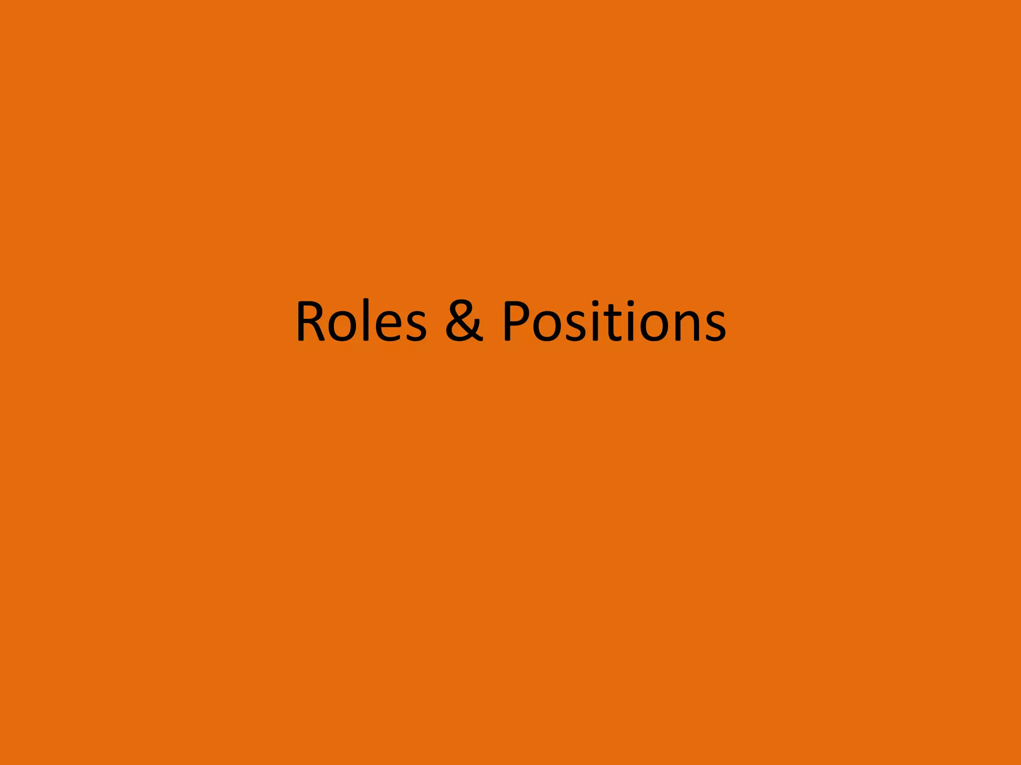 Basic positions | PPTX