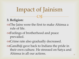 Impact Of Jainism