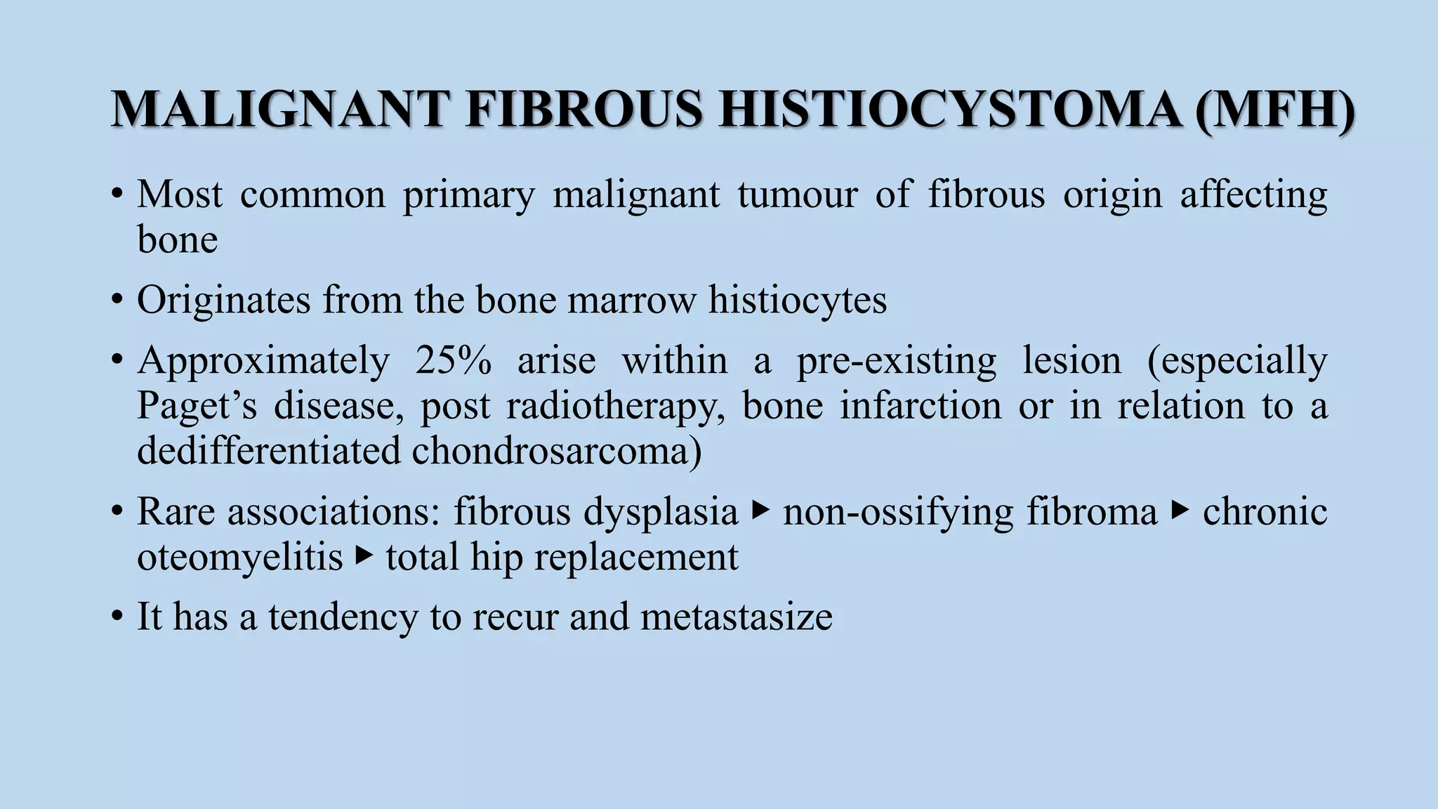 Malignant bone tumours | PPTX | Bone and Joint Conditions | Diseases ...