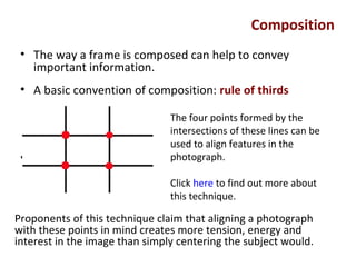 Intro to camerawork | PPT | Cameras and Camcorders | Consumer Electronics