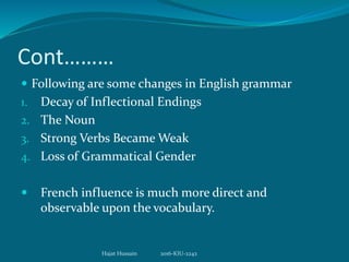 Anglo Norman Period or Middle English | PPTX