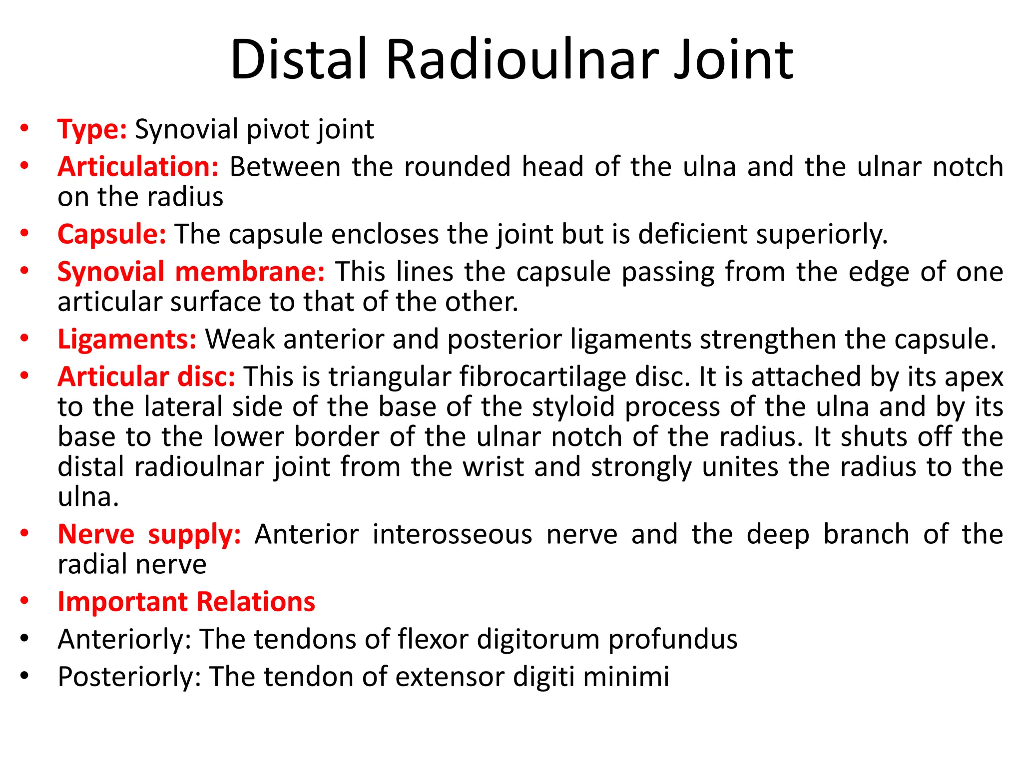 Elbow joint and radioulnar joints by mohammed | PDF