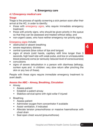 3.Hospital and Referral Health Centre Guidelines | PDF