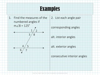 Consecutive Exterior Angles In Real Life