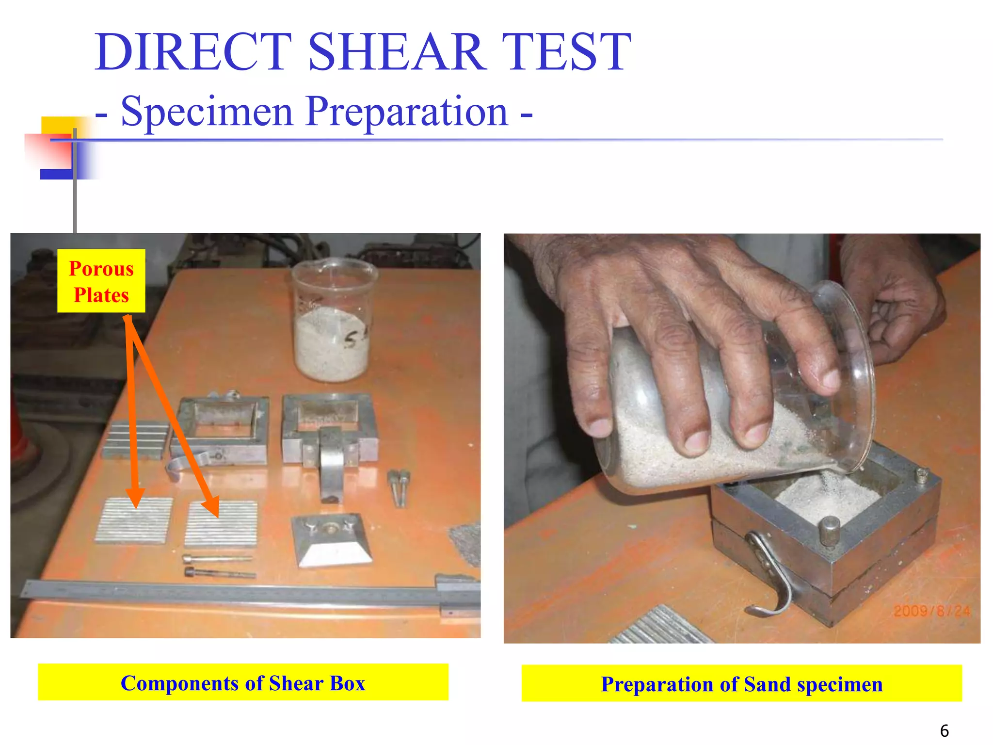 Geotechnical Engineering-II [Lec #3: Direct Shear Test) | PPSX
