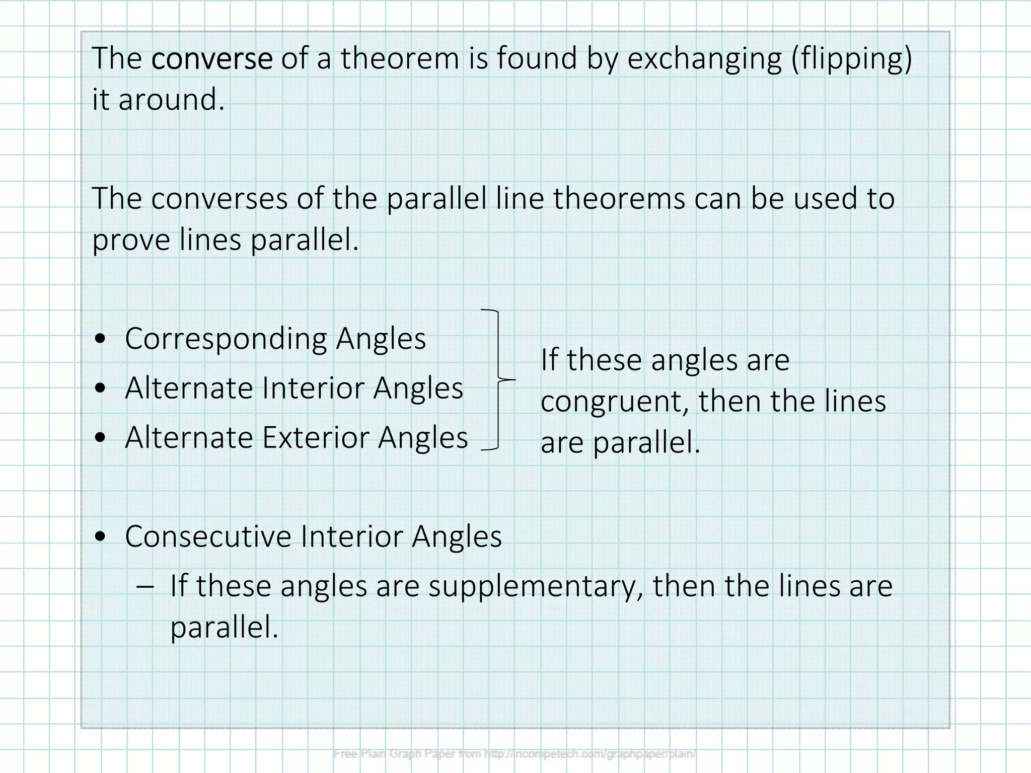 3.3 Proving Lines Parallel | PPT