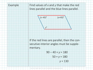 3.3 Proving Lines Parallel | PPT