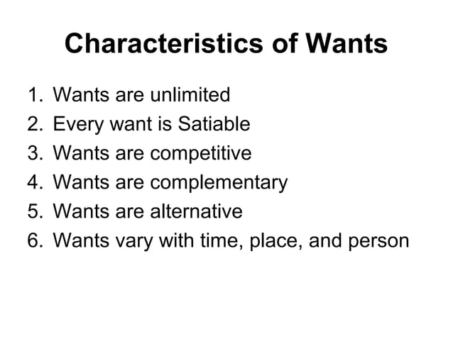 3.classification of wants ppt gp | PPT