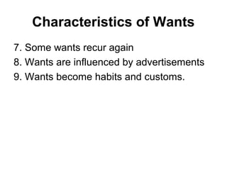3.classification of wants ppt gp | PPT