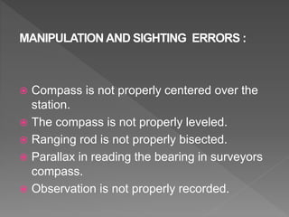 3.compass surveying | PPTX
