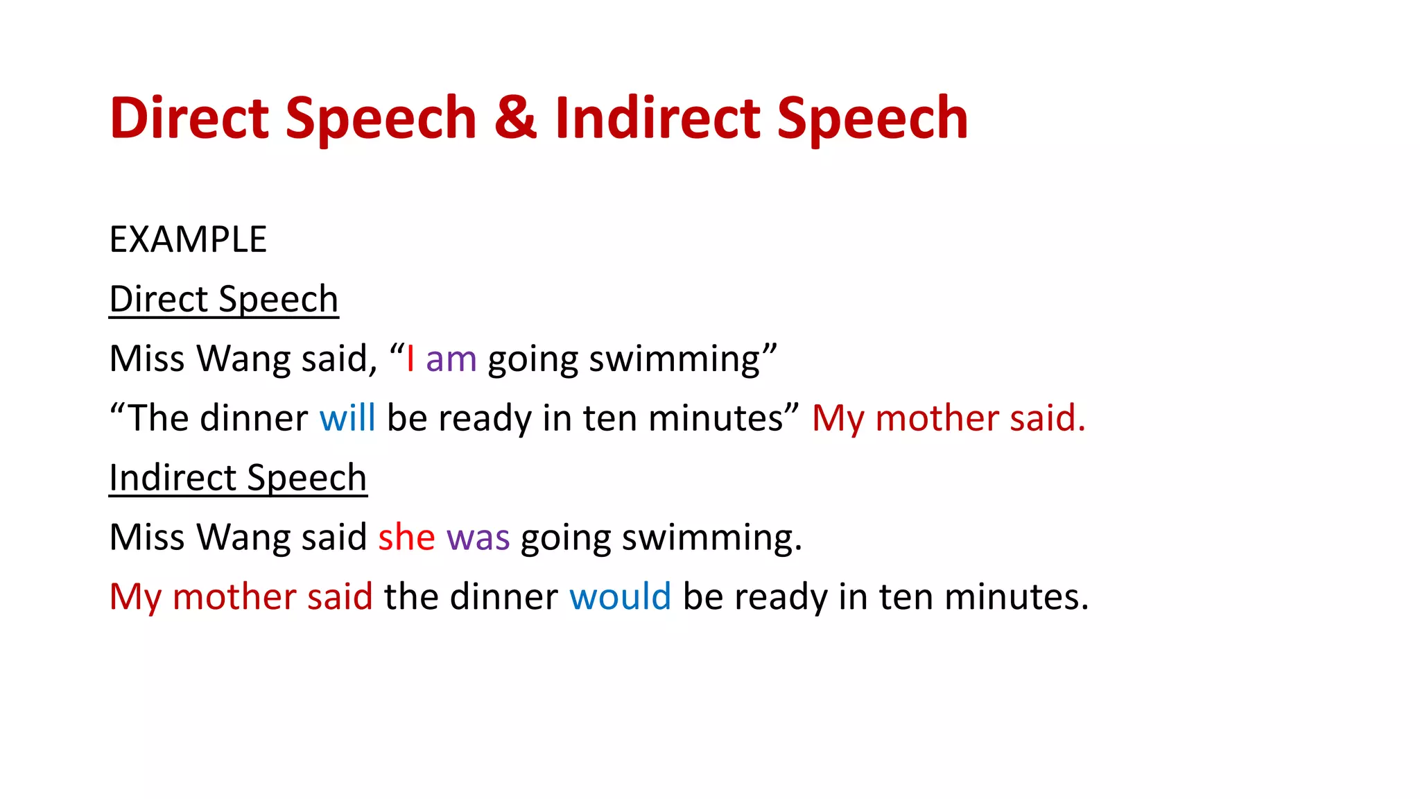 3.direct & indirect speech | PPTX