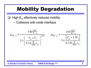 MOS-Nonideal charecteristics | PPT