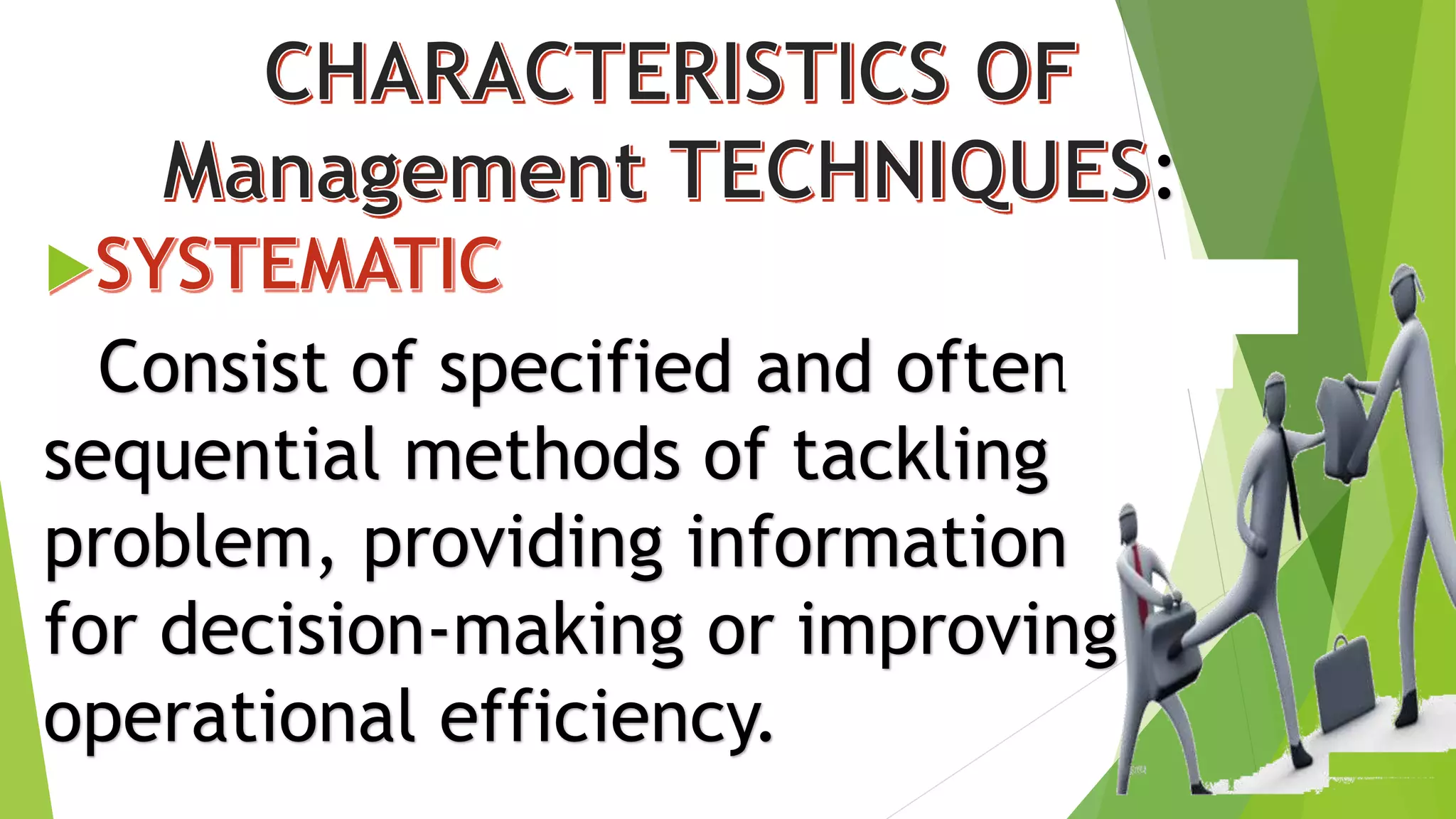 3.22 how to relate management techniques to the decision | PPT