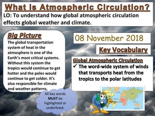 3. Atmospheric circulation | PPTX