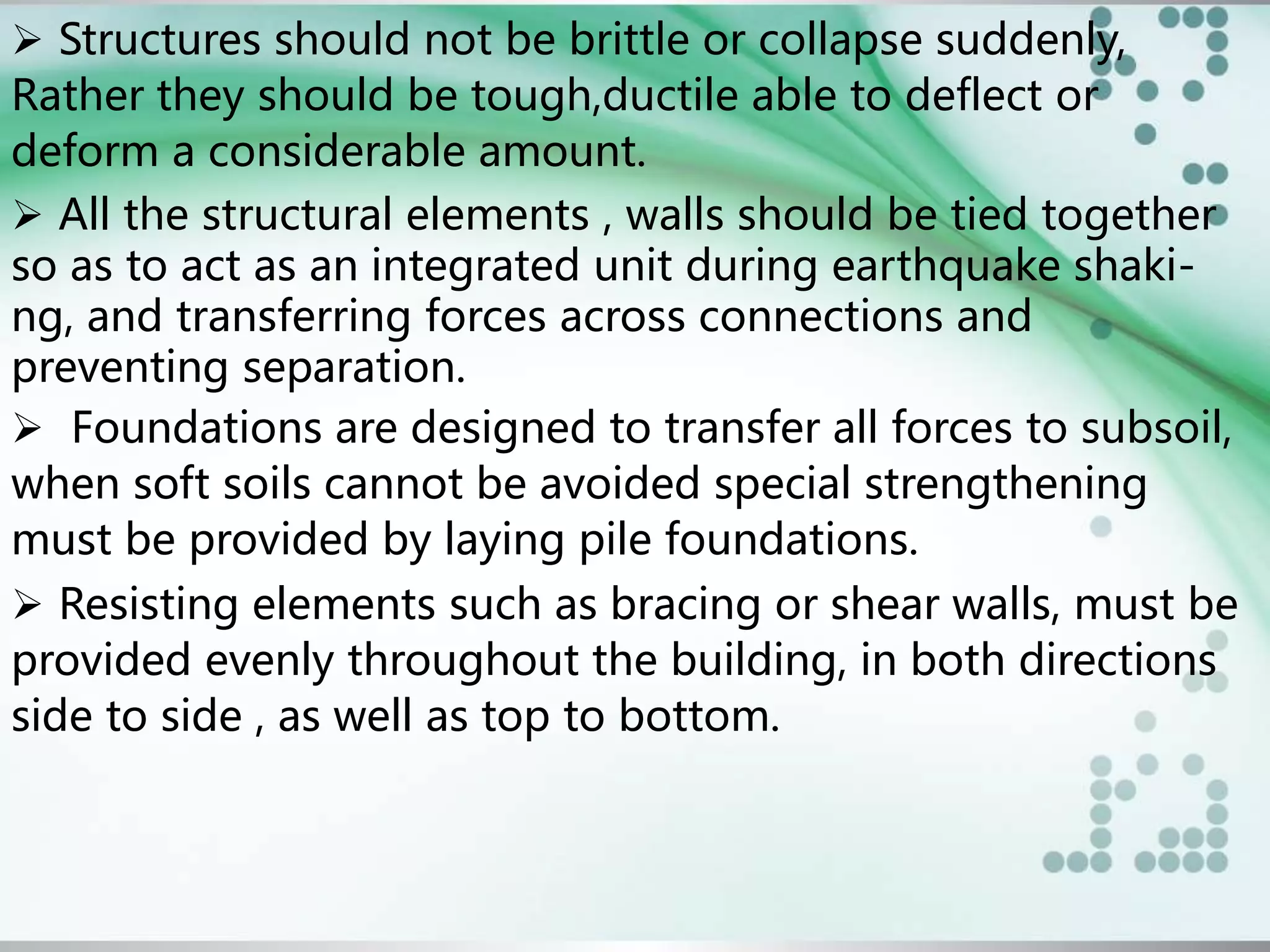 Earthquake Resistant Building | PPTX