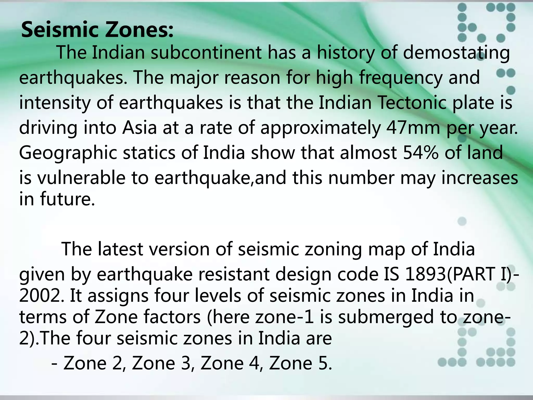 Earthquake Resistant Building | PPTX