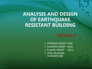 Earthquake Resistant Building | PPTX