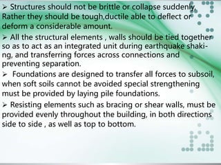 Earthquake Resistant Building | PPTX