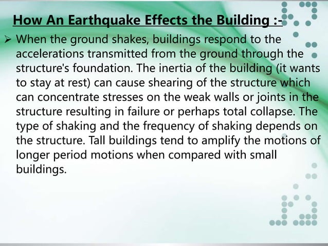 Earthquake Resistant Building | PPTX | Civil Engineering Industry ...