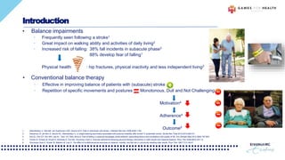 Wii Fit balance training in outpatient people with subacute stroke | PPTX