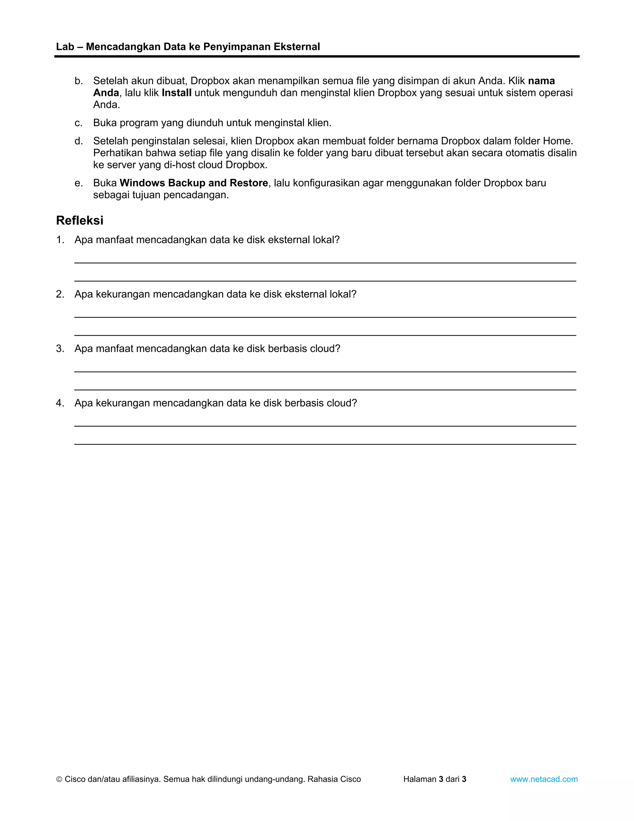 3.1.2.3 lab backup data to external storage | PDF