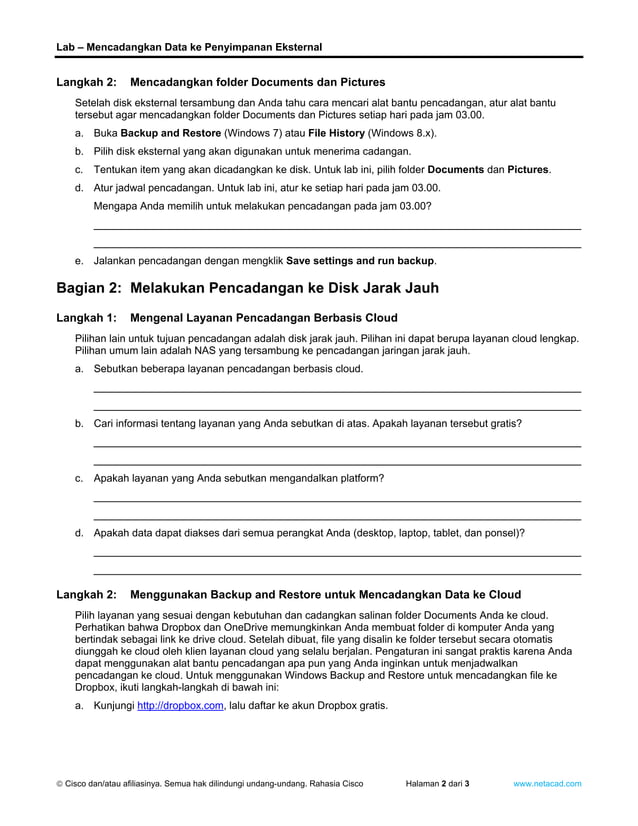 3.1.2.3 lab backup data to external storage | PDF