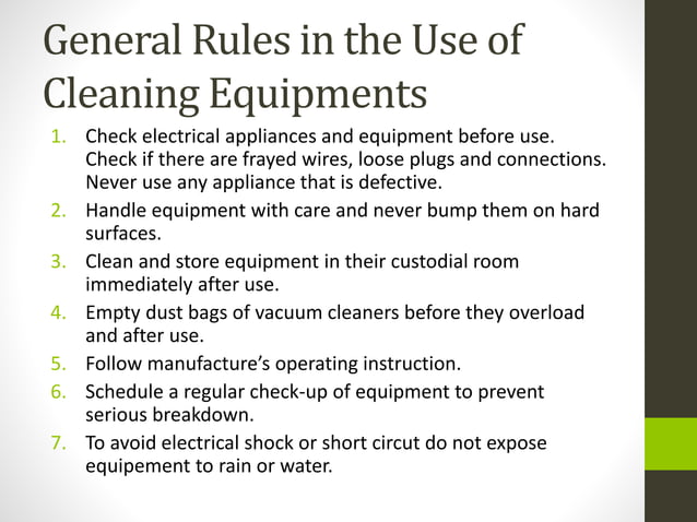 Cleaning Standards | PPT
