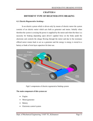 Regenerative breaking system | PDF