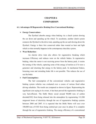 Regenerative breaking system | PDF