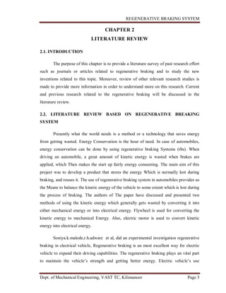 Regenerative breaking system | PDF