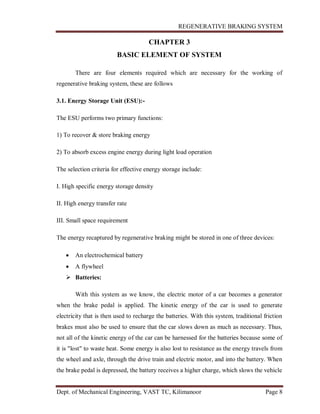 Regenerative breaking system | PDF