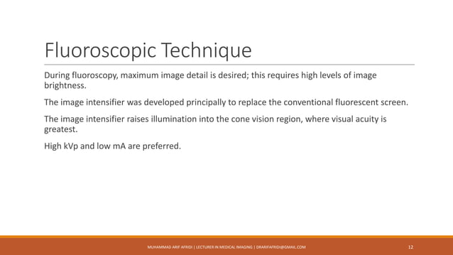 Conventional Fluoroscopy Imaging System | PDF | Eye and Vision ...