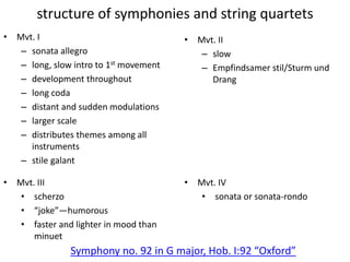 Power Point 18. The Classic Era: Haydn and Mozart | PPTX | Classical ...