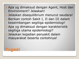 Konsep dasar epidemiologi penyakit | PPTX