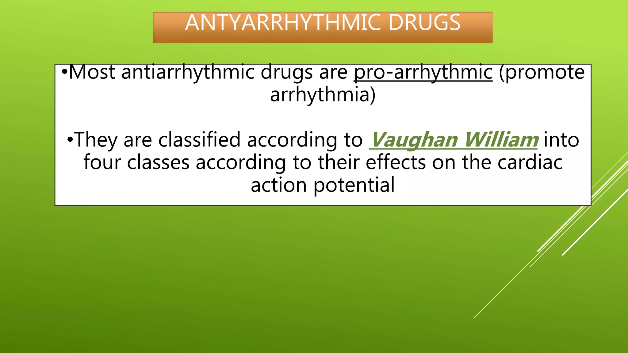 Anti arrhythmic agents | PPT