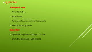 Anti arrhythmic agents | PPT